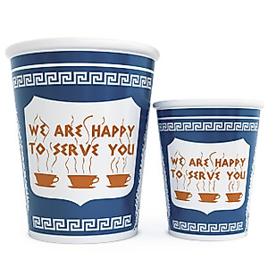 Exceptionlab Inc. 0-Ounce Ceramic Cup "We are happy to serve you"
