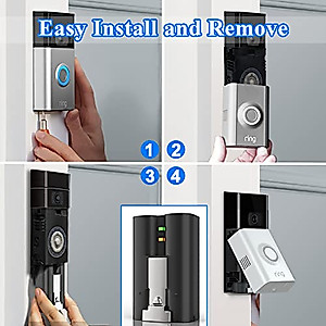 2 Packs 6040mAh 3.65V Lithium-Ion Rechargeable Battery and USB Charging Station Compatible with Ring, for Video Doorbell 2/3/4 and Spotlight Cam Battery(Not for Spotlight Pro/Plus,Stick Up Cam)