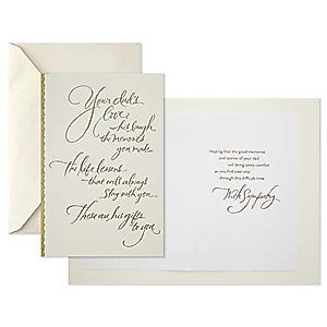 Hallmark Sympathy Card for Loss of Dad (Gifts to You)