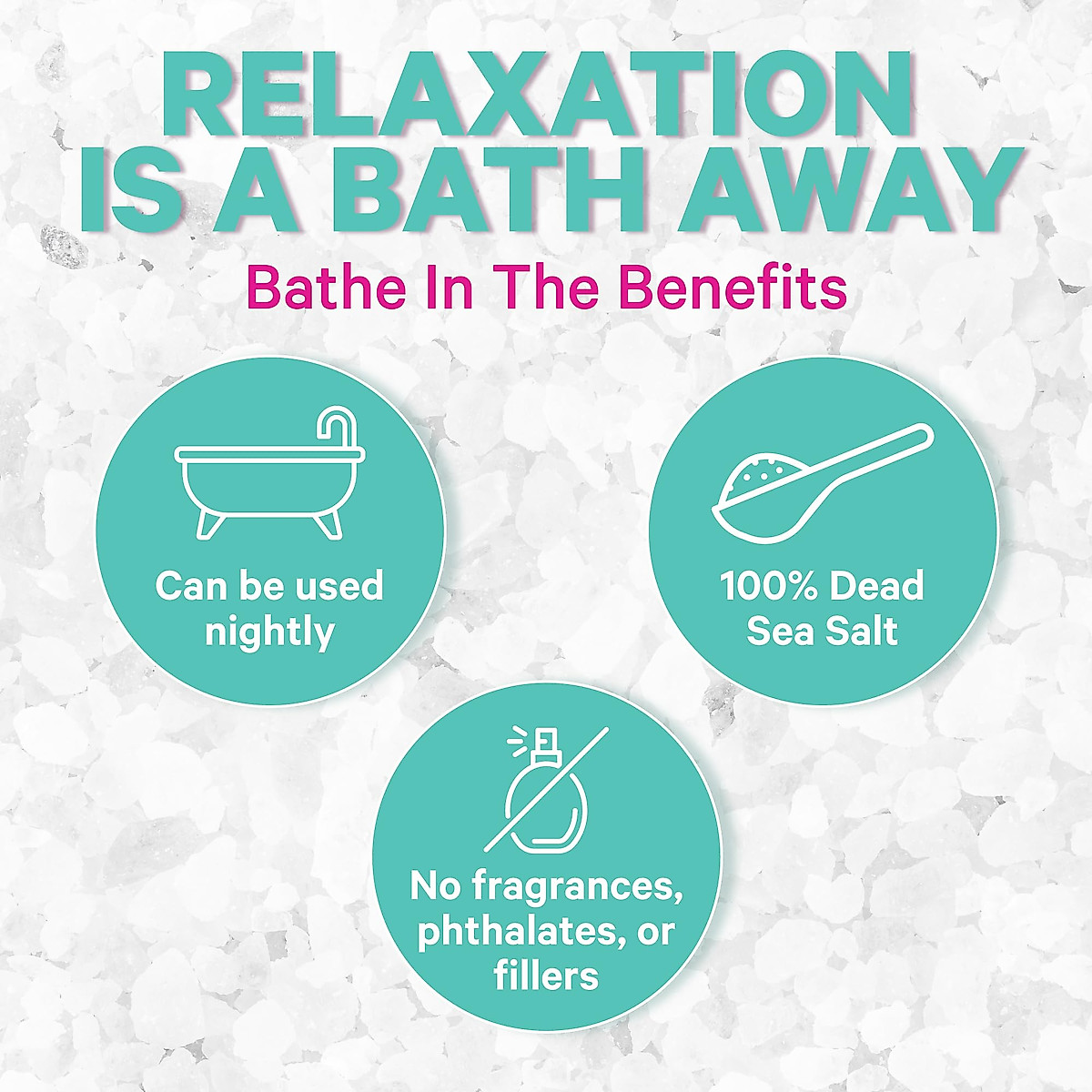 Pink Stork Baby Bath Flakes, Calming Fragrance Free Magnesium Bath Salts for Infants and Toddlers to Help Soothe Diaper Rash, Irritation, and Support Restful Sleep without Melatonin - 16 oz