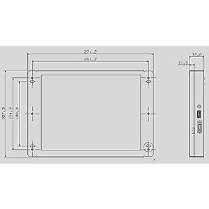 YILETEC 10.4" YL-104T 4: 3 Open-Frame Resistive Touch Screen LCD Monitor
