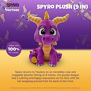 Youtooz Spyro Plush 9" inch, Very Soft Spyro Sitting Based on Video Game Spyro by Youtooz Plush Collection