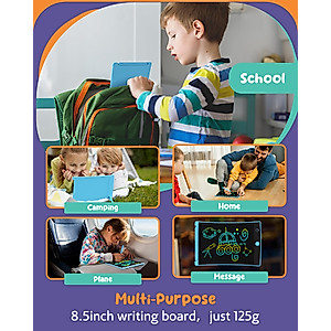 Orsen Colorful 8.5 Inch LCD Writing Tablet for Kids, Electronic Sketch Drawing Pad Doodle Board, Toddler Learning Educational Toys Gifts for Girls&boys 3 4 5 6 7