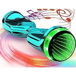 CBD Hoverboard for Kids Adults, All Terrain Hoverboards Load Up to 200LBS- 6.5" Tires Large Battery Hoverboard Bluetooth Speakers & 3D LED Light-Hover Board UL2272 Certified-Christmas Kids Gift- BL