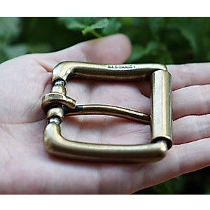 SENWA Vintage Brass Roller Square Buckle-1.6"(40mm) for 1.5"(38mm) Belt