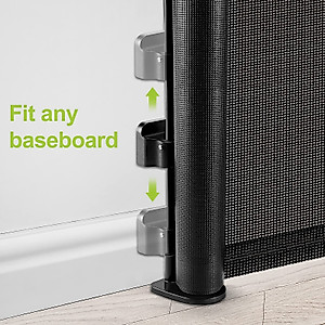 82 Inch Extra Wide Dog Gates for The House Extra Wide Retractable Baby Gates for Dogs Extra Long Baby Gate for Large Openings Outdoor Retractable Gate for Dogs Indoor Extra Large pet Gate Doorway Gate