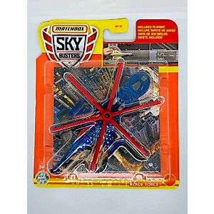 Matchbox 2022 - Sky Busters - Blade Force - Blue W/ Stars - 33/33 - Helicopter