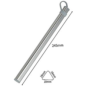 Perezy Chopsticks Storage Tubes Aluminum Alloy Box Case for Titanium Chopsticks Storage Box Without Chopsticks Gray