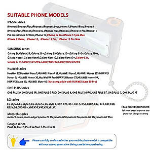 Professional Diving Upgrade Waterproof Protective Case, Outdoor Swimming Snorkeling Surfing Underwater Photo Video Housing for iPhone Galaxy Huawei OnePlus LG Motorola Google Series Smartphones