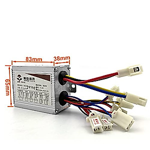 L-faster 24V36V 350W Electric Brush Motor Speed Controller for e-Bike Conversion kit (24V350W)