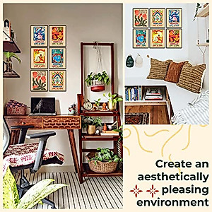 97 Decor Mexican Decor for Home - Vintage Mexican Wall Art, Mexican Art Exhibition Posters, Mexican Culture Picture, Boho Mexican Abstract Paintings for Home Kitchen Bedroom Decoration (8x10 UNFRAMED)