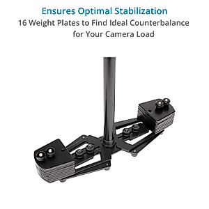FLYCAM HD-3000 Handheld Stabilizer for DSLR Video Cameras. Quick Micro Balancing, Telescopic Centre Post w 3-axis Gimbal Handle. Free Table Clamp & Quick Release Plate. (FLCM-HD-3-QT)