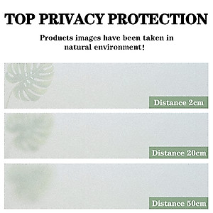 Privacy Window Film, HOMIDEK Frosted Glass Window film,Sun UV Blocking Static Cling Removable Frosting Window Tinting Film for Bathroom, Home,Office,Non-Adhesive(17.5"x78.7")