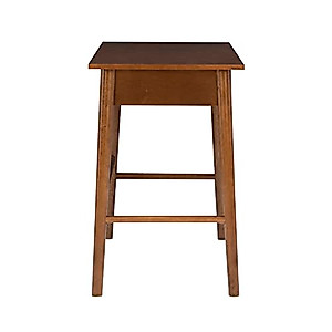 Linon Melissa Mid-Century Walnut Desk, 42" W x 19" D x 30" H