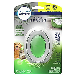 Febreze SMALL SPACES Pet Odor Fighter Air Freshener, Fresh, 3 count
