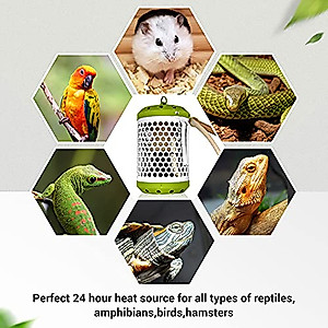 SYSAI Smart Pet Heater with Auto Temperature Control, for Bird, Turtle, Snakes, Lizard, Frogs, Chicks, Cat, Anti-bite Power Cord Protector (Large_100W)