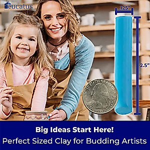 Extra Soft, Endlessly Reusable Kids Modeling Clay 12 Pk. Non Toxic, Rainbow Color Play Dough Blocks for Creative Fun For Child Artists. Long Lasting Putty Great for Art, Schools, Playgrounds and Gifts