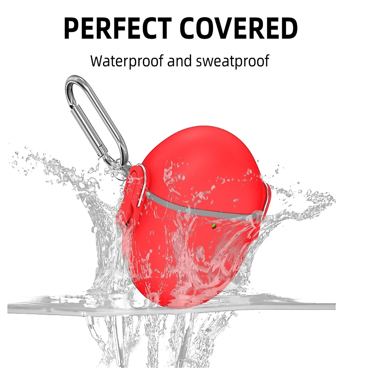 CASEVERSE Case for Google Pixel Buds Pro with Snap Switch Security Clip, with Cleaning Pen Protective Purple Pixel Buds Pro Case with Carabiner & Lanyard