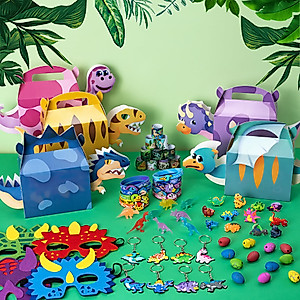 DMIGHT Dinosaur Party Favors, Dinosaur Birthday Party Supplies, Dinosaur Goodie Bags for Kids Birthday, Dino Gifts Bags Fillers Stuffers, Dinosaur Themed Party Toys