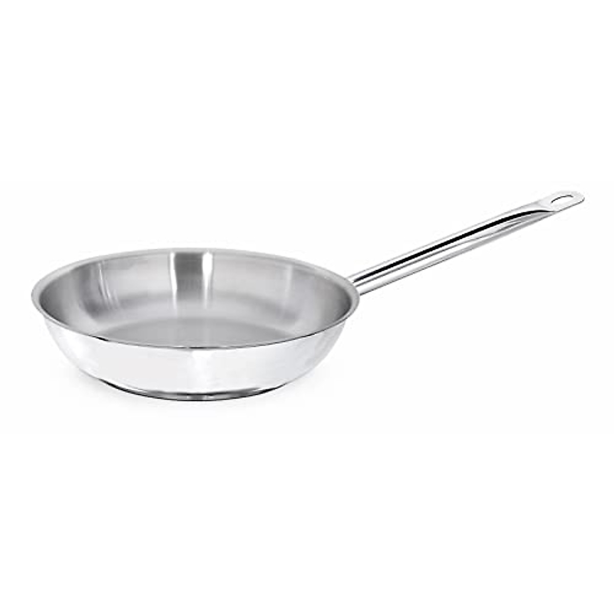 KAPP Frying Pan/Triply Stainless Steel Skillet/Fry Pan with Long and Stay Cool Handle, 11 Inch, Silver