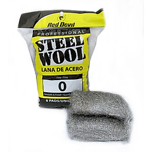 Red Devil 0323 Steel Wool, 0 Fine (Pack of 8), Gray