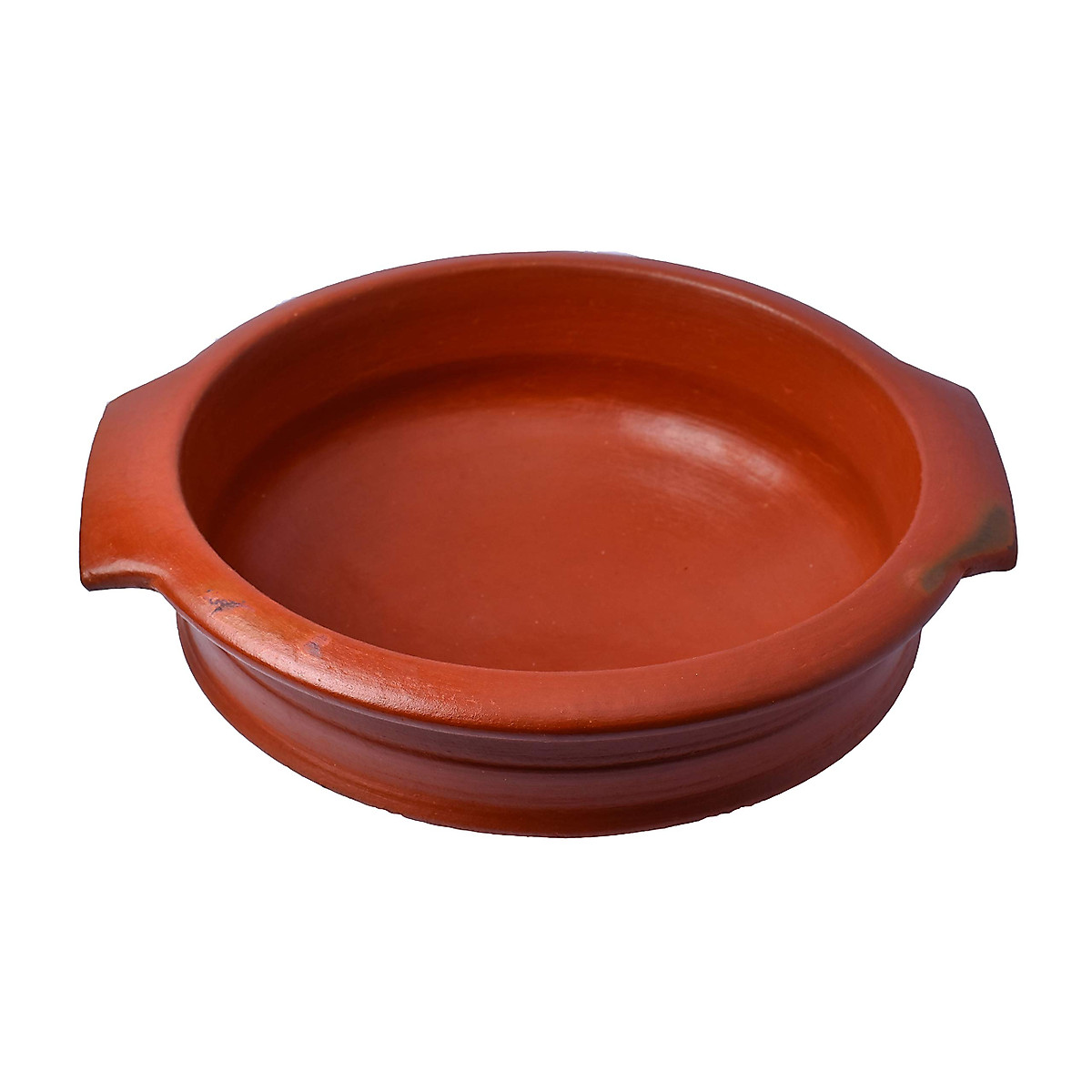 Indian best traditional cookware earthenware| Cookware for Cooking and Serving- Handi Small Size-Organic-Pre-Seasoned-Natural Red- 3 Liter with Lid