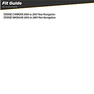 Scosche CR1295DDB Compatible with 2005-2007 Dodge Charger/Magnum ISO Double DIN Dash Kit Black