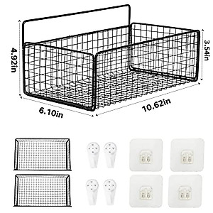 fbrand Shower Caddy Organizer Basket, Bathroom Shelf Adhesive No Drilling Wall-Mounted Shampoo Holder Storage Rack For Bathroom And Kitchen Large Capacity Rust Proof white, black, 02