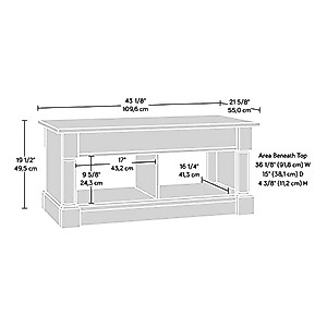 Sauder North Avenue Dresser, L: 42.95" x W: 15.83" x H: 30.0", Charter Oak Finish
