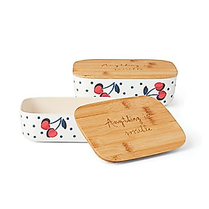 KATE SPADE Ks Vintage Cherry Dot Container, 1.79