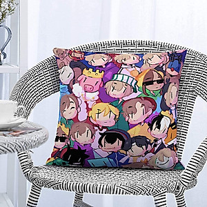 ZDZHWX Flip Sequin Pillow Cases Reversible Sequin Square Cushion Cover for Decor Bedroom Sofa Car 16 x 16 Inches