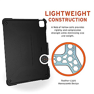 URBAN ARMOR GEAR UAG iPad Pro 12.9" (6th Gen 2022, 5th Gen 2021) Case Blue Cobalt Metropolis Rugged Heavy Duty Protective Cover Multi-Angle Viewing Folio Stand with Pencil Holder
