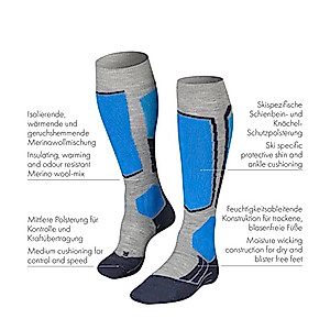 FALKE Women's Cotton Touch Tights, Opaque Cotton Blend, Casual and Dress Stockings, Black Blue Grey, 1 Pair