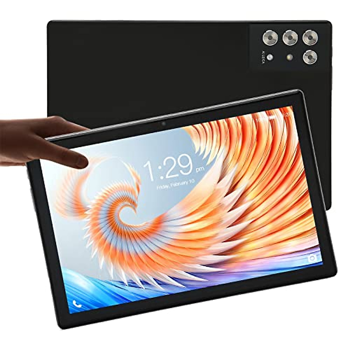 Naroote 10.1 Inch Tablet, Tablet PC 8GB 256GB 2.4G 5G WiFi 100-240V 8MP Front 16MP Rear for Android 12 for Reading (US Plug)