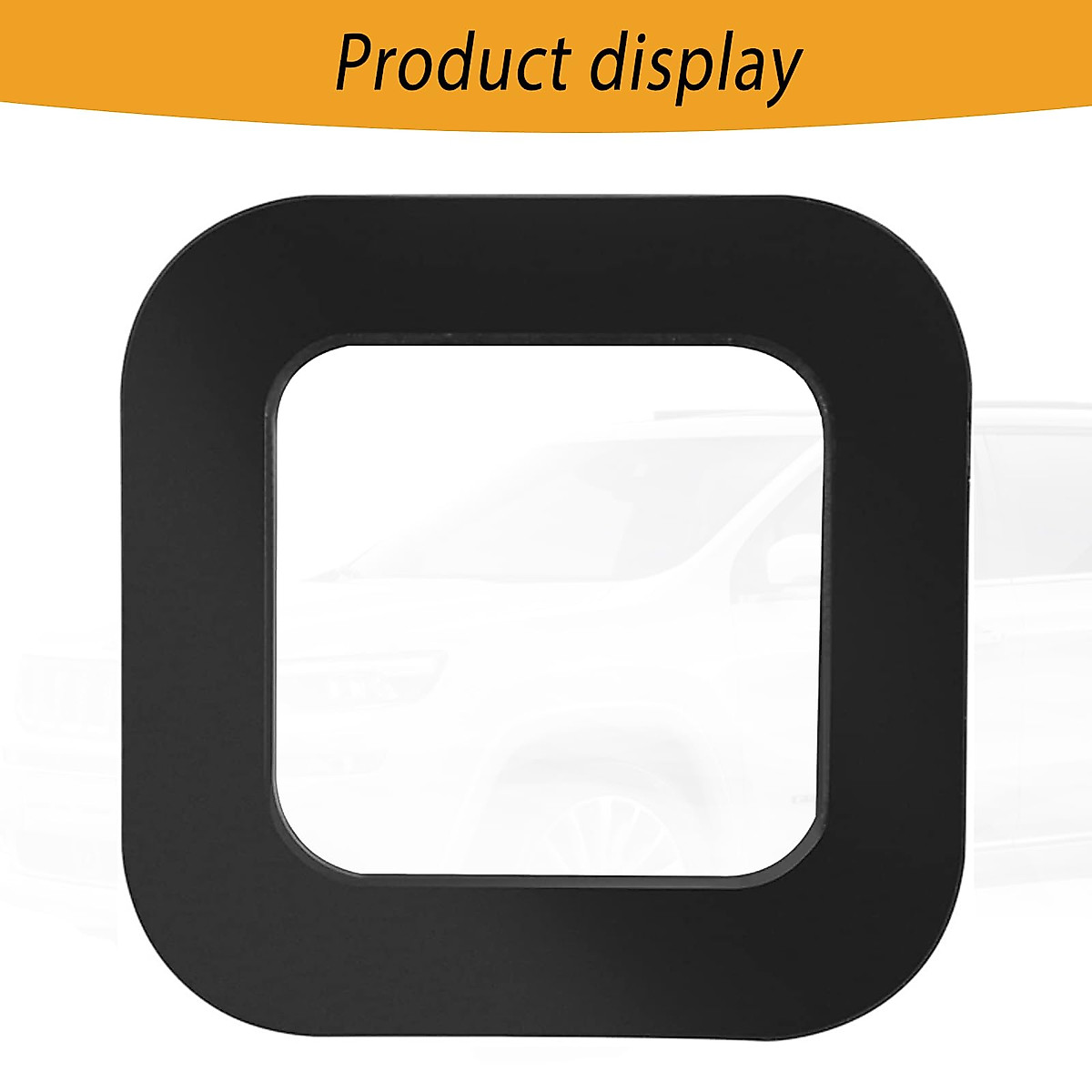 QODOLSI Pack-3 Trailer Receiver Silencer Pad, 1.96" x 3" x 0.5" Hook Cushion Rubber Pad, Noise Reduction Adjustment Ball Mounts Cushion for Trailer Hitch Receiver (Black)