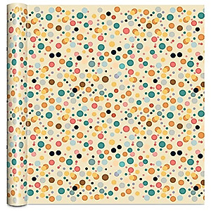 ECO-SOLUTIONS Recycled Kraft Children's Birthday Wrapping Paper (3 rolls, 75 sq. ft total)