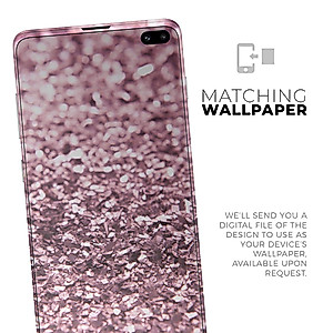 DesignSkinz Subtle Pink Glimmer Protective Vinyl Decal Wrap Skin Cover Compatible with The Samsung Galaxy S20 (Screen Trim & Back Glass Skin)
