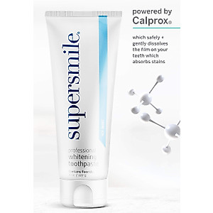 Supersmile Professional Teeth Whitening Toothpaste with Fluoride, Icy Mint, 8 oz