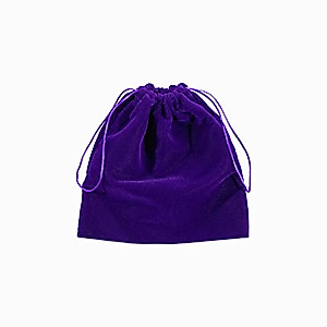 Purple Velvet Dust Bag - Extra Small to Extra Large - Storage bag, Handbag, Sneakers, Gift, Travel, Packaging (L Landscape - 28x22")