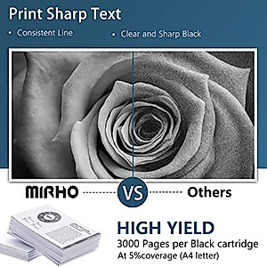 MIRHO Compatible Toner Cartridge Replacement for Brother TN-760 TN730 for HL-L2350DW HL-L2390DW HL-L2395DW HL-L2370DW DCP-L2550DW MFC-L2710DW MFC-L2750DW Printer,3000 Page Yield(Black, 2-Pack)