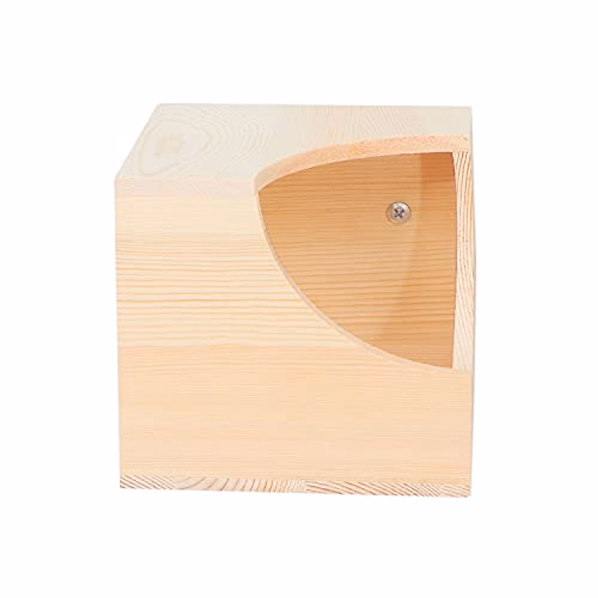 Pet Chinchilla Hut Hideout Natural Wooden Small Animal Hideout for Chinchilla Squirrel Sugar Gliders (A)…