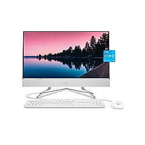 HP All-in-One Desktop PC, 11th Gen Intel Core i3-1115G4 Processor, 8 GB RAM, 512 GB SSD Storage, Full HD 23.8” Display, Windows 10 Home, Remote Work Ready, Mouse and Keyboard (24-dp1250, 2021)