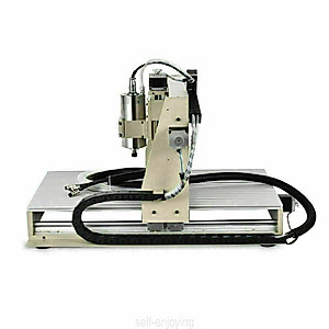 LENJKYYO 4Axis CNC 6040 Router Engraving Machine, USB Engraver 1.5KW VFD Drilling Milling Machine for Wood Working and Advertising Signs Bronze Plate Circuit Boards w/Remote Controller