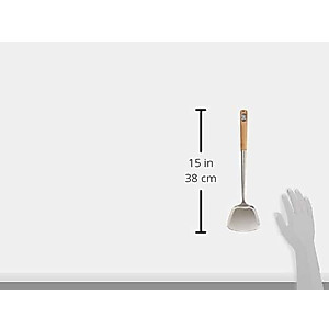 TableCraft Bamboo Handle Wok Spatula, 14.5-Inch