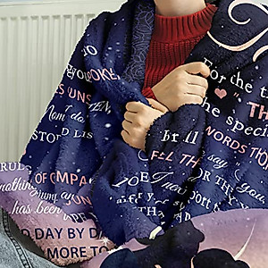 Joyloce to My Mom Blanket from Daughter - Meaningful Gifts for Mom 60"x50", Fleece Throw Blankets Birthday Gifts for Women - Mom Gifts Ideas from Kids for Her Birthday, Mothers Day or Christmas