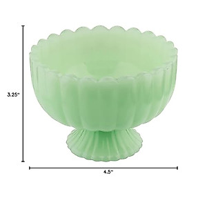 Tablecraft HJ453 Sundae Dish, 4.5" x 4.5" x 3.25", Green