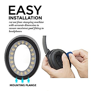 Stitched-Seam Durable QC35 Earpads QC35ii QC25 QC15 Soft Protein Leather Ear Pads Replacement Cushions for Bose QC 35 II QC2 AE2 AE2i AE2w SoundLink SoundTrue 35ii 25 15 2 AE QuietComfort Black