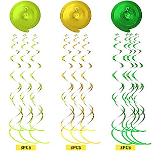 30 Pieces Sunflower Hanging Swirls Decorations Sunflower Party Supplies Sun Flowers Party Foil Swirls Ceiling Wall Decor for Sunflower Themed Party Baby Shower Birthday Party Favor Supplies