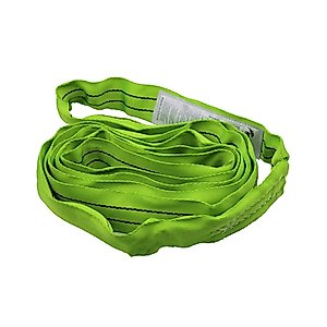 Indusafe 6FT Endless Round Slings, 2” Spanset Round Slings, Polyester Endless Loop Lifting Straps, 5300lbs Vertical Capacity, Heavy Duty Rigging Strap for Lifting and Towing (Green)