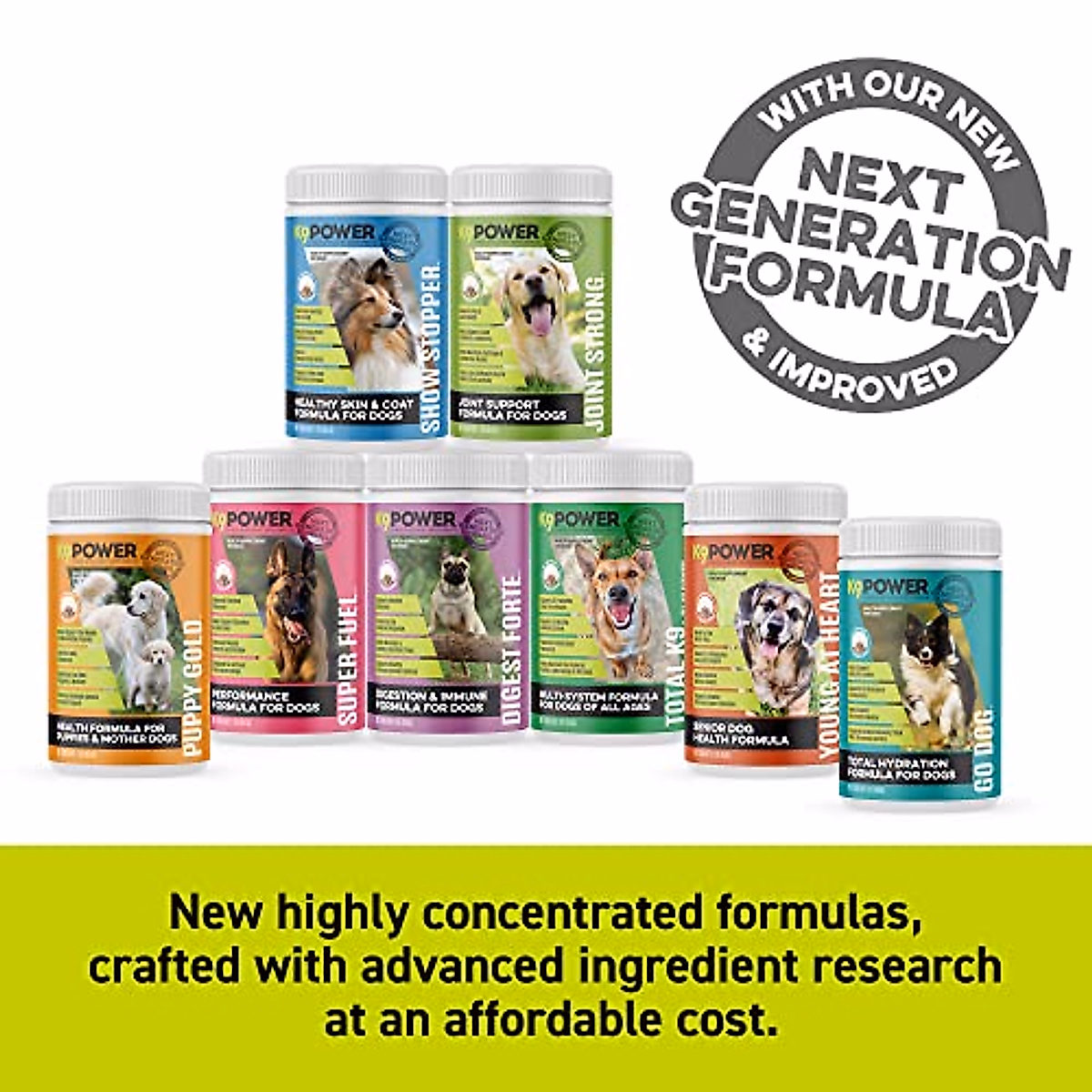 K9 Power Total K9 for Dogs 1lb - Supports Joint Health - Boosts Immune Function -Enhances Muscle Strength - Promotes a Healthy Coat